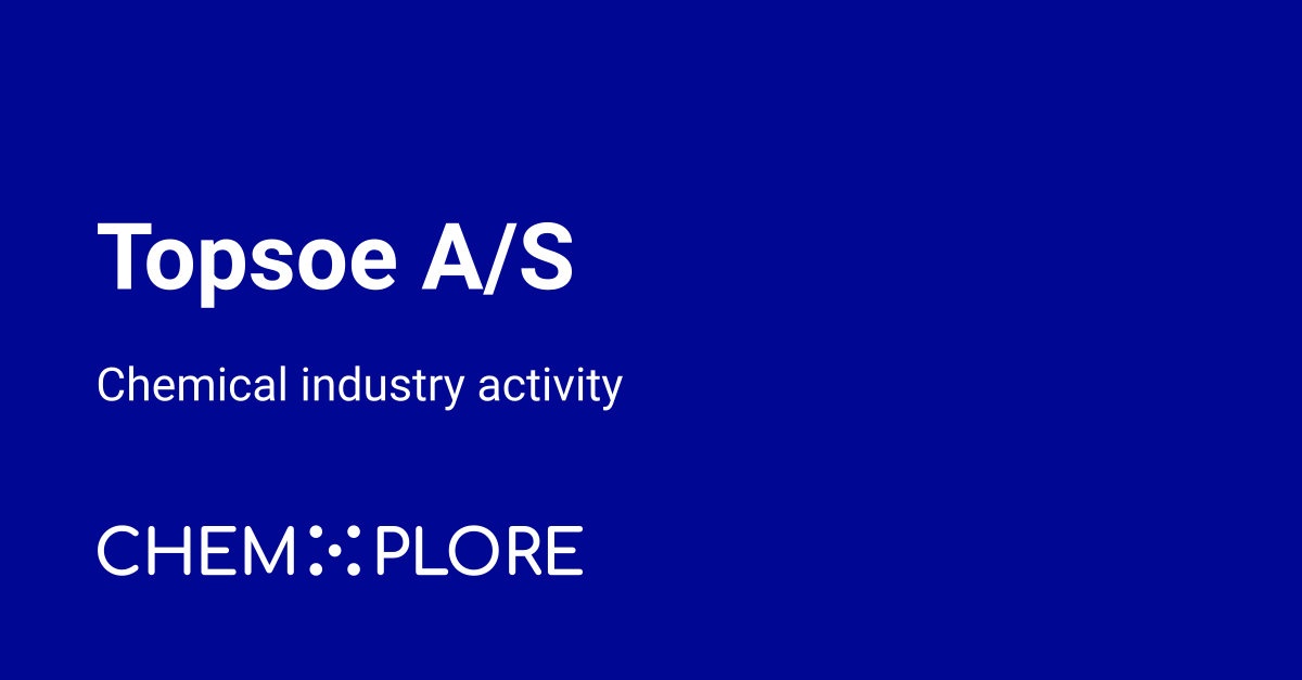 Topsoe chemical industry news