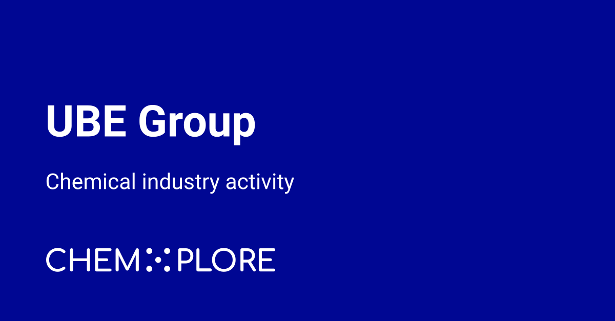 UBE chemical industry news - chemXplore