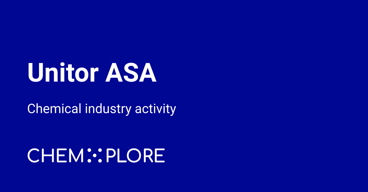 Unitor ASA chemical industry news - chemXplore
