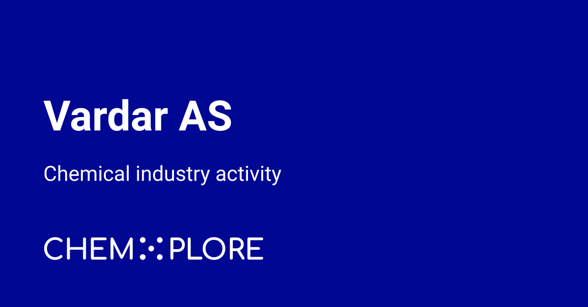 Vardar chemical industry news - chemXplore