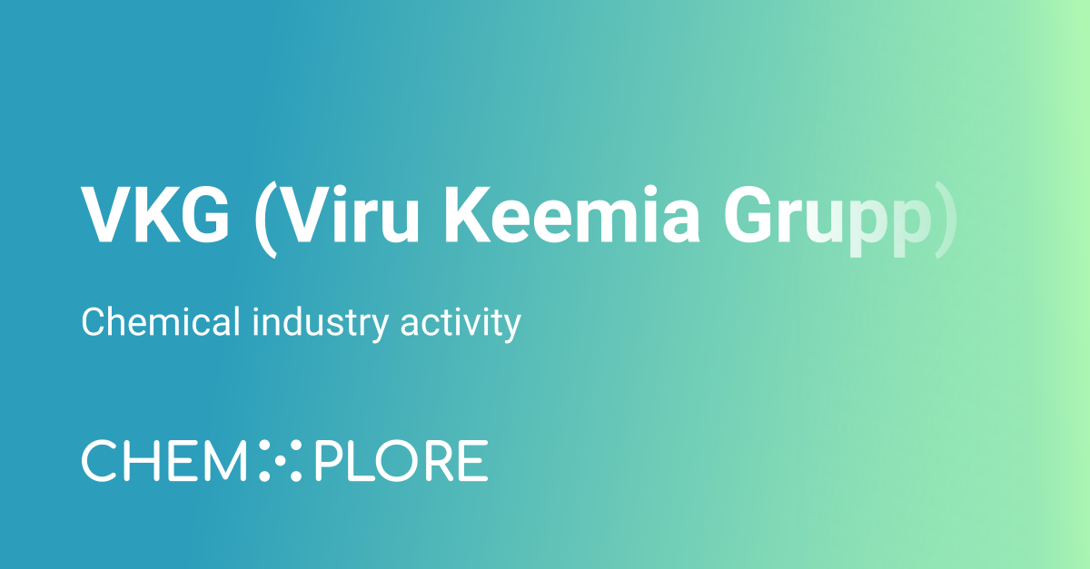 VKG - Estonia chemical industry news from Europe