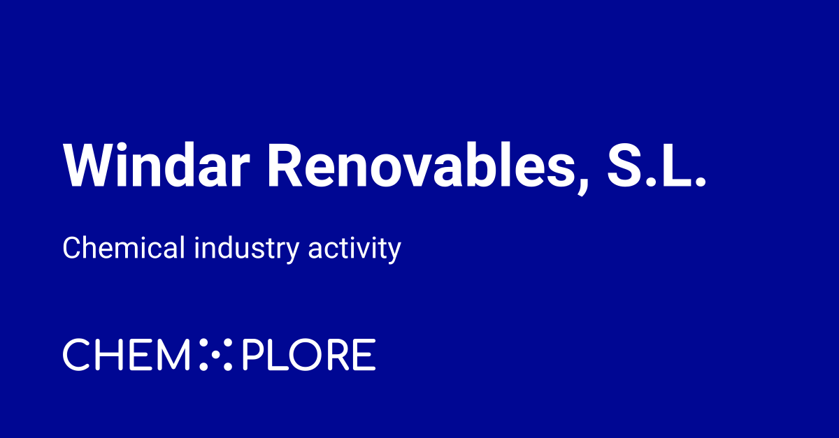 Windar Renovables chemical industry news - chemXplore