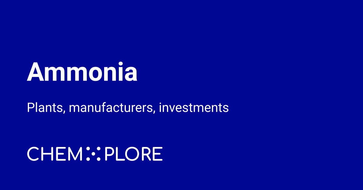 Ammonia plants and manufacturers news