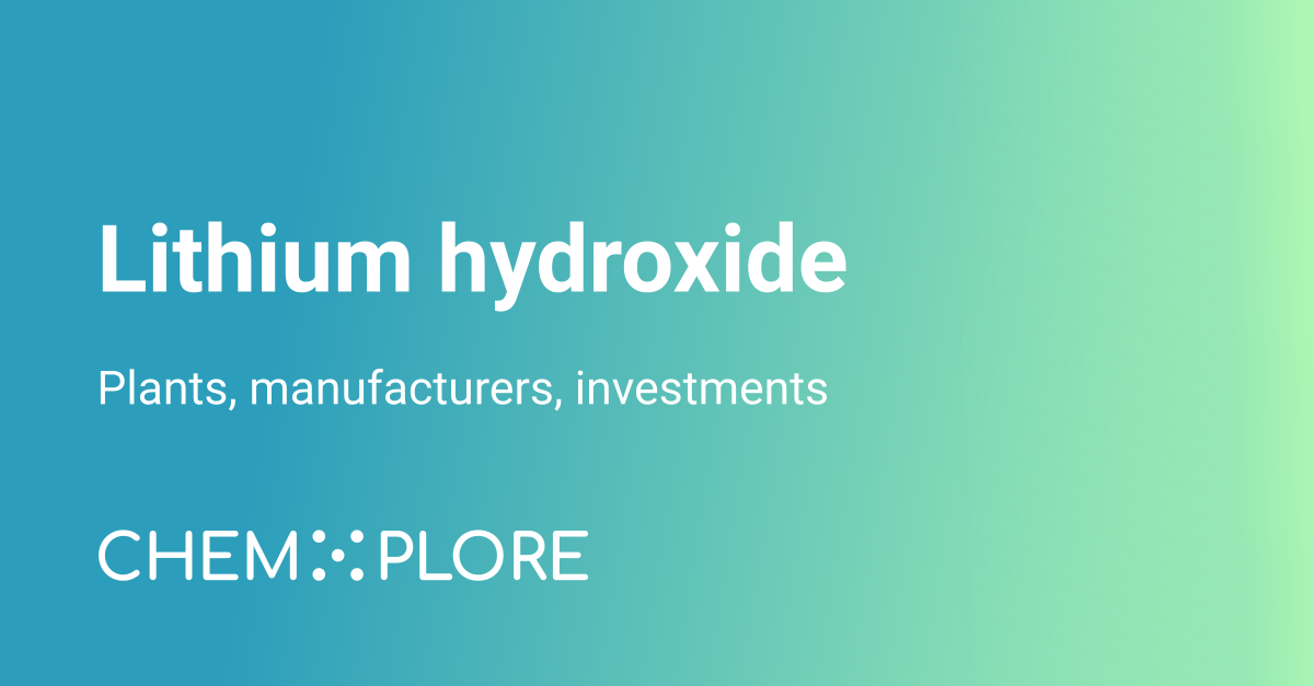 Lithium hydroxide plants and manufacturers news Lithium hydroxide plants and manufacturers news