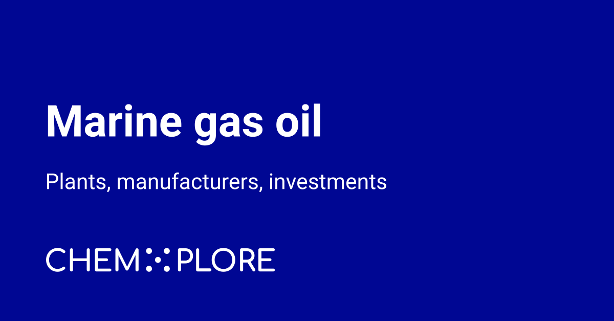 Marine gas oil plants and manufacturers news