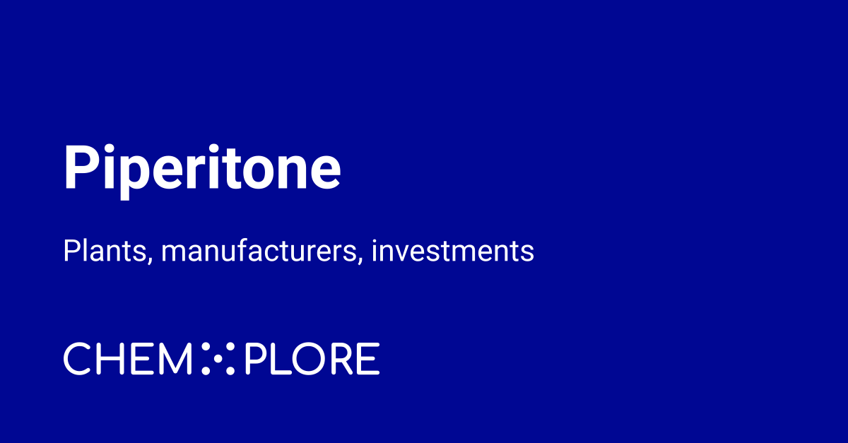 Piperitone plants and manufacturers news