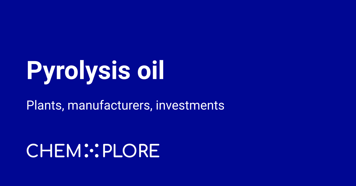 Pyrolysis oil plants and manufacturers news