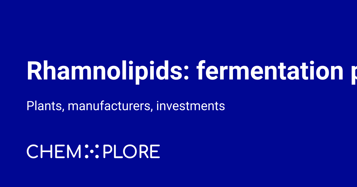 Rhamnolipids: fermentation products of glucose with Pseudomonas ...