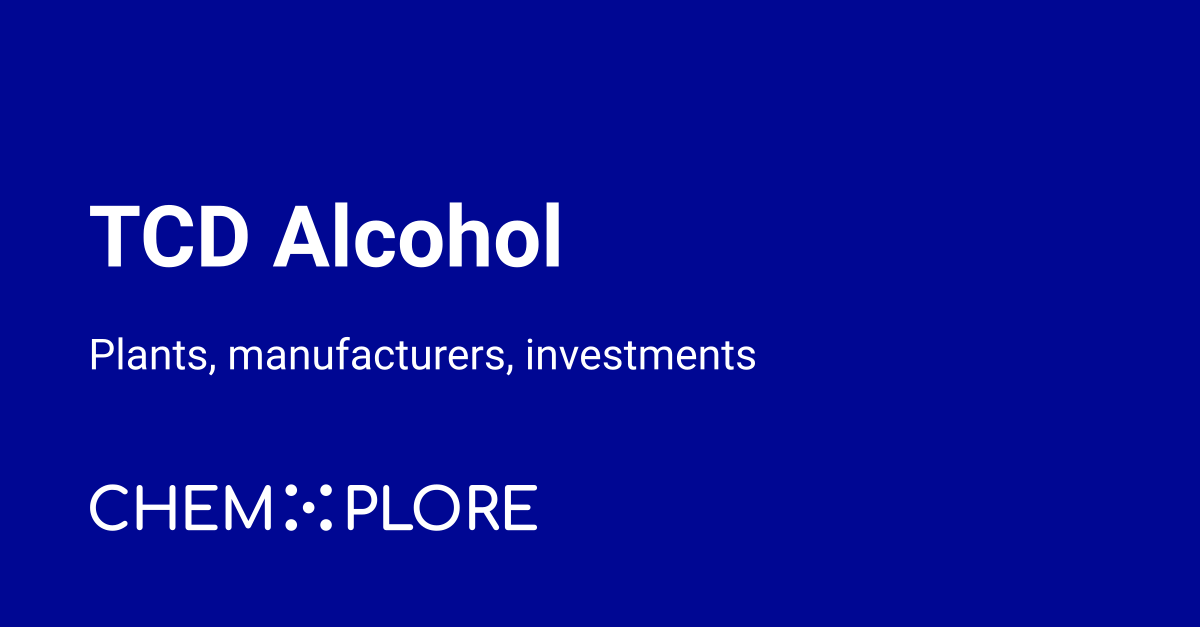 TCD Alcohol plants and manufacturers news