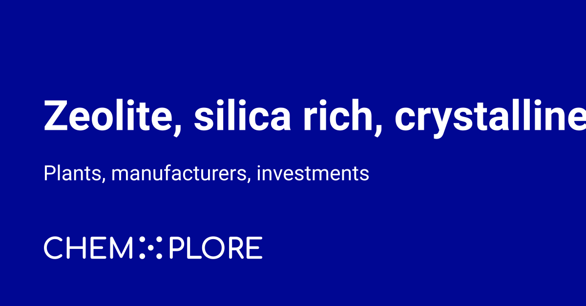 Zeolite, silica rich, crystalline, synthetic, non-fibrous plants and ...